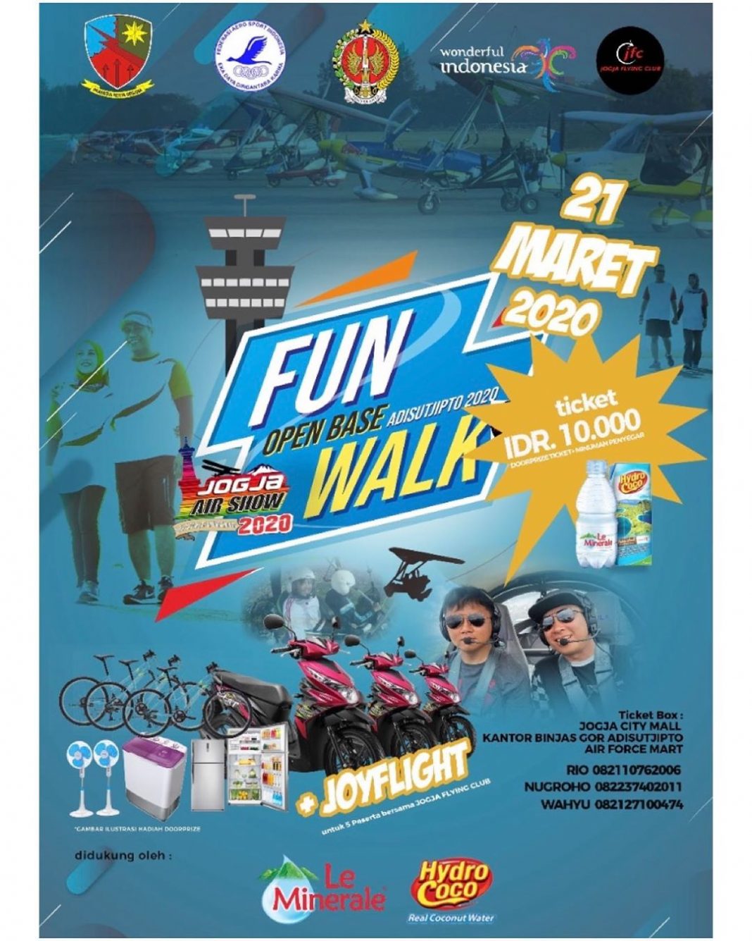 Fun Walk Open Base Adisutjipto 2020 - kotajogja.com