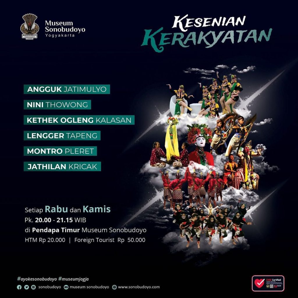 Pagelaran kesenian kerakyatan - kotajogja.com